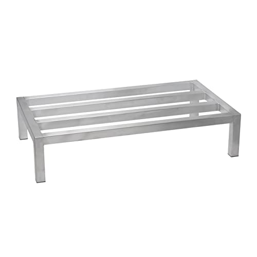 Winco ASDR-1448, 48" x 14" x 8" Aluminum Dunnage Rack, Commercial Grade Off-Floor Storage Rack, NSF Certified