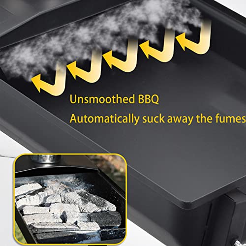 DADHI BBQ Grill Household Charcoal Grill Tool with Offset Smoker Removable Legs,for Patio Backyard Picnic Camping