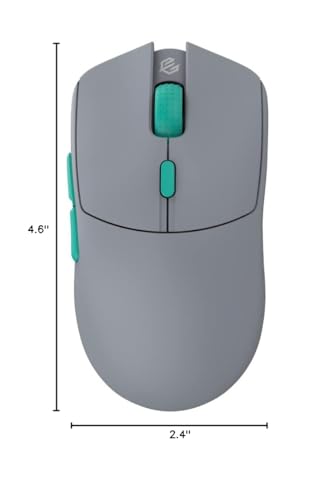 G-Wolves HTS Plus 4k Wireless Gaming Mouse -4k Reporting Rate- PAW3399 Sensor - 50 to 20,000 CPI - 48±2Gram -(Grey)