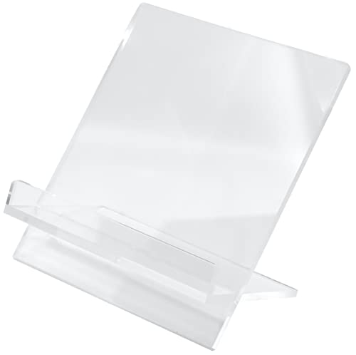 Red Co. Clear Acrylic 2 Piece Cookbook Stand & Recipe Holder for Kitchen Counter, 9.5β x 5β x 11β
