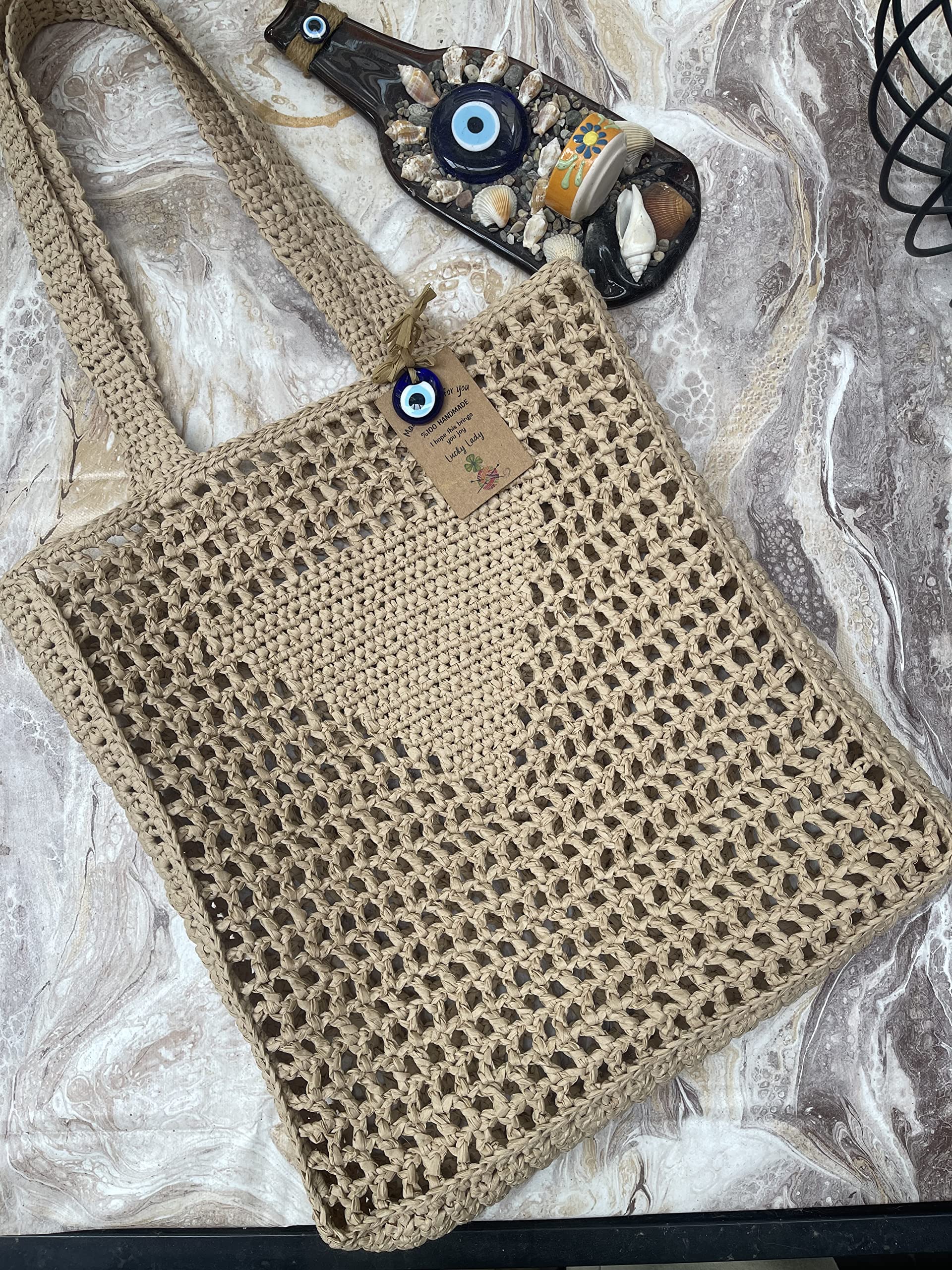 Crochet tote bag, customized bag handmade, crochet shoulder bag, eco friendly bag, crochet beach bag, hand woven bag