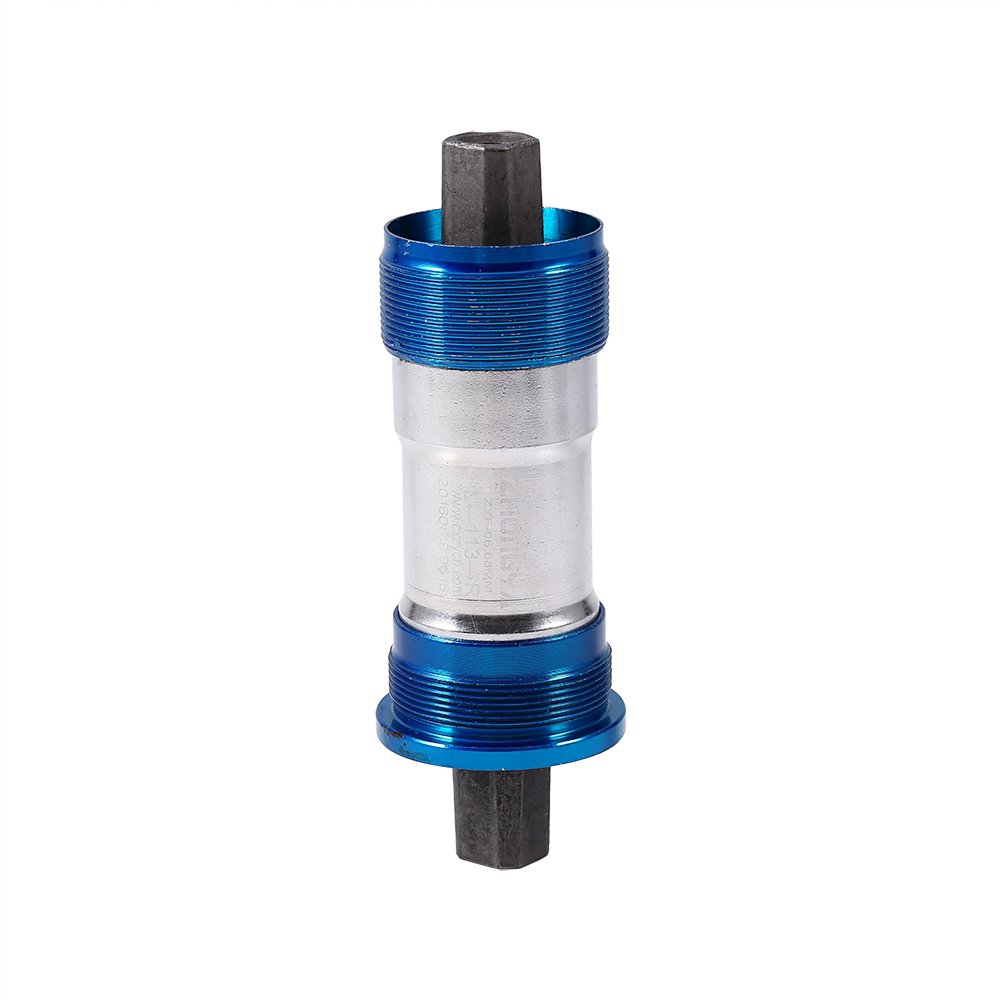 Dilwe Sealed Bottom Bracket Aluminum 68 mm Taper Bottom Bracket with 2 Waterproof Screws for Mountain Bike Repair Replacement Bike Accessory(118mm)