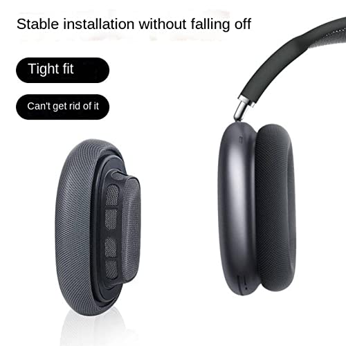 JFSPDFU (Grey) Replacement Headphone Earmuffs Apple Airpods Max Replacement Earpads Leather Earpads Headphone Memory Foam Covers Replacement Headphones Foam Earmuffs Headphone Accessories
