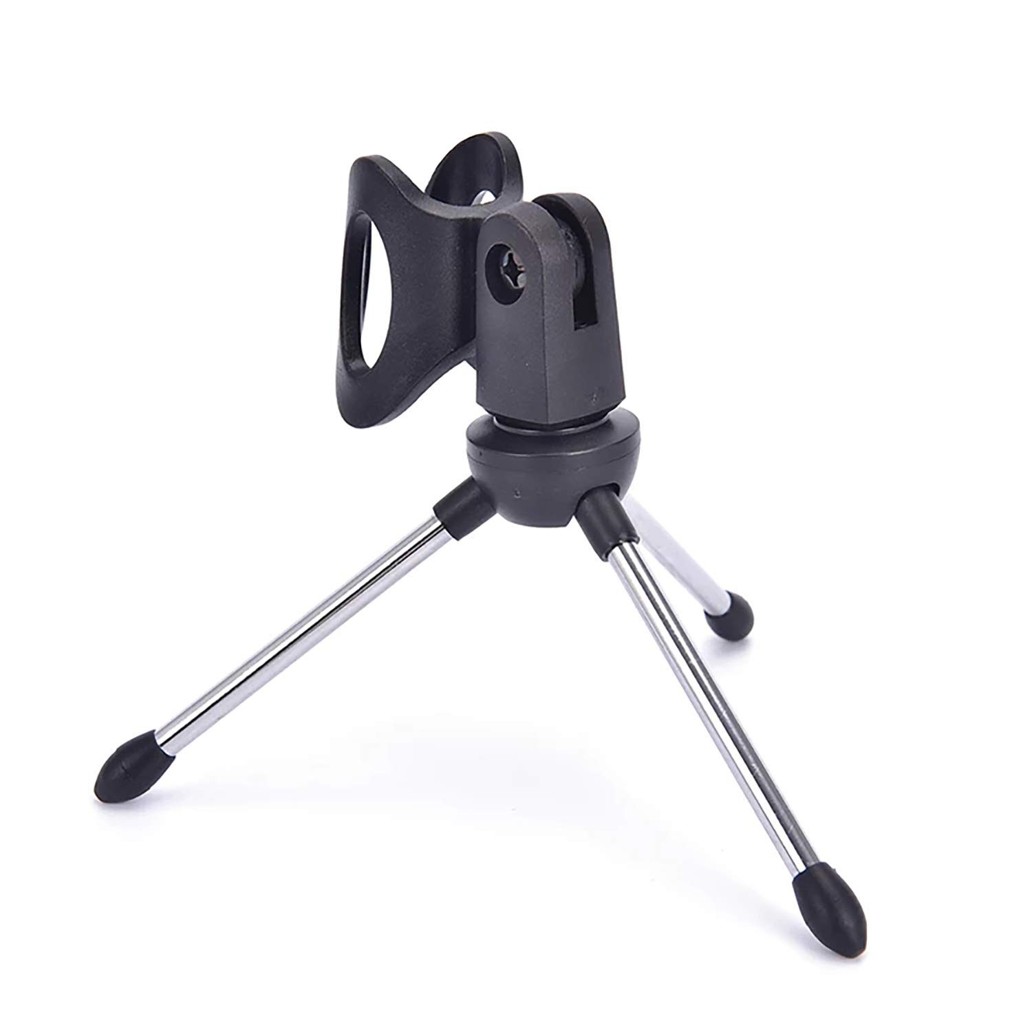 Depusheng Mini Portable Table Tops Microphone Tripod Zinc Alloy Mic Stand Bracket Desktop Adjustable Microphones Tripods Holder