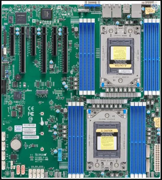 Supermicro H12DSI-N6 Motherboard DP Rome/Milan Platform w/SP3CPU Full Warranty (3-Year Warranty)