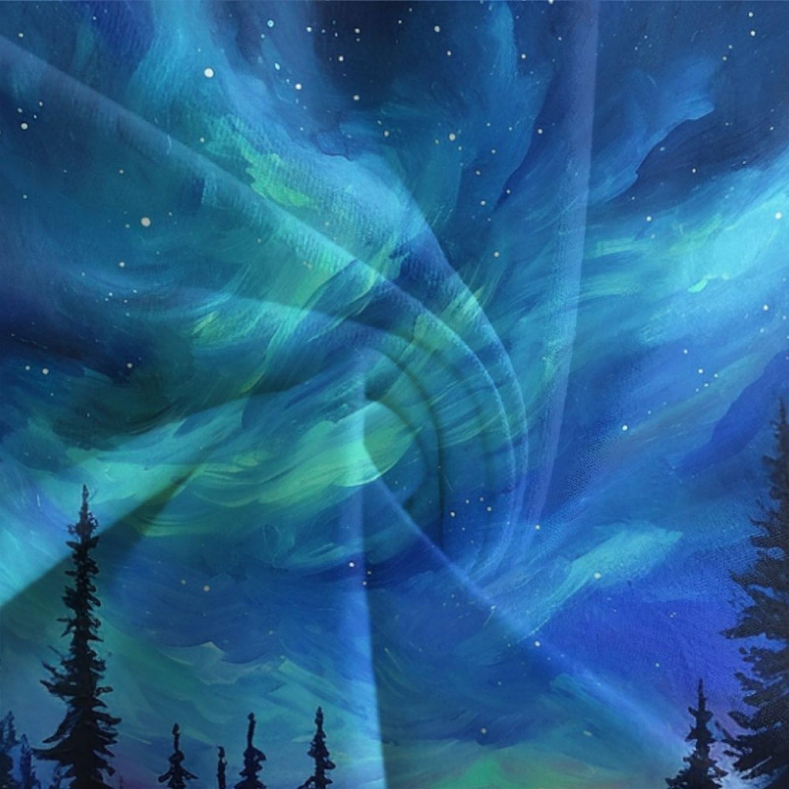 MIMIBEDDING Northern Lights for Boys Girls Comforter Covers 3D Print Blue Quilt Cover Duvet Cover with Pillow Cases Bedding Set Soft Microfiber with Zipper Closure 3 Pieces Queen(228x228cm)