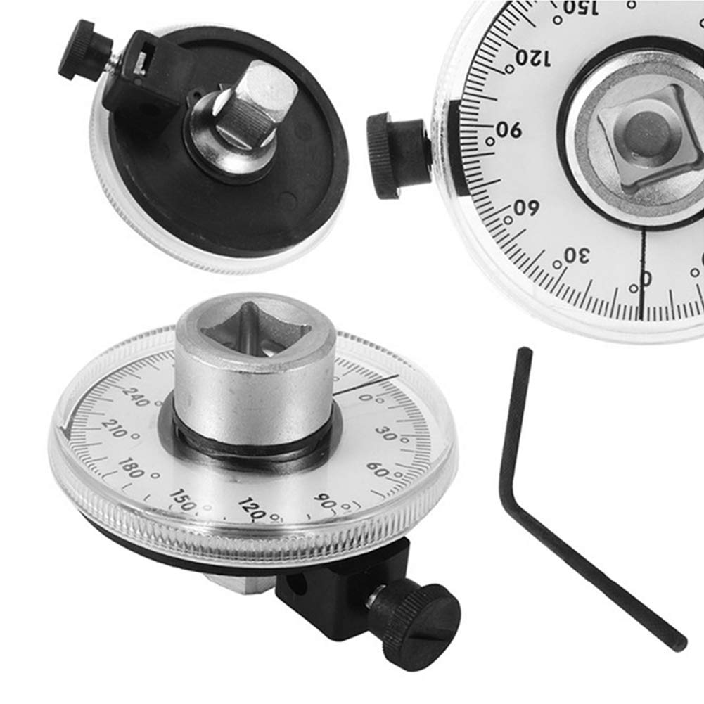 difcuyg5Ozw 1/2 Inch Adjustable Drive Torque Wrench Angle Gauge Meter Spanner Poatable Easy Using Auto Car Repair Tool