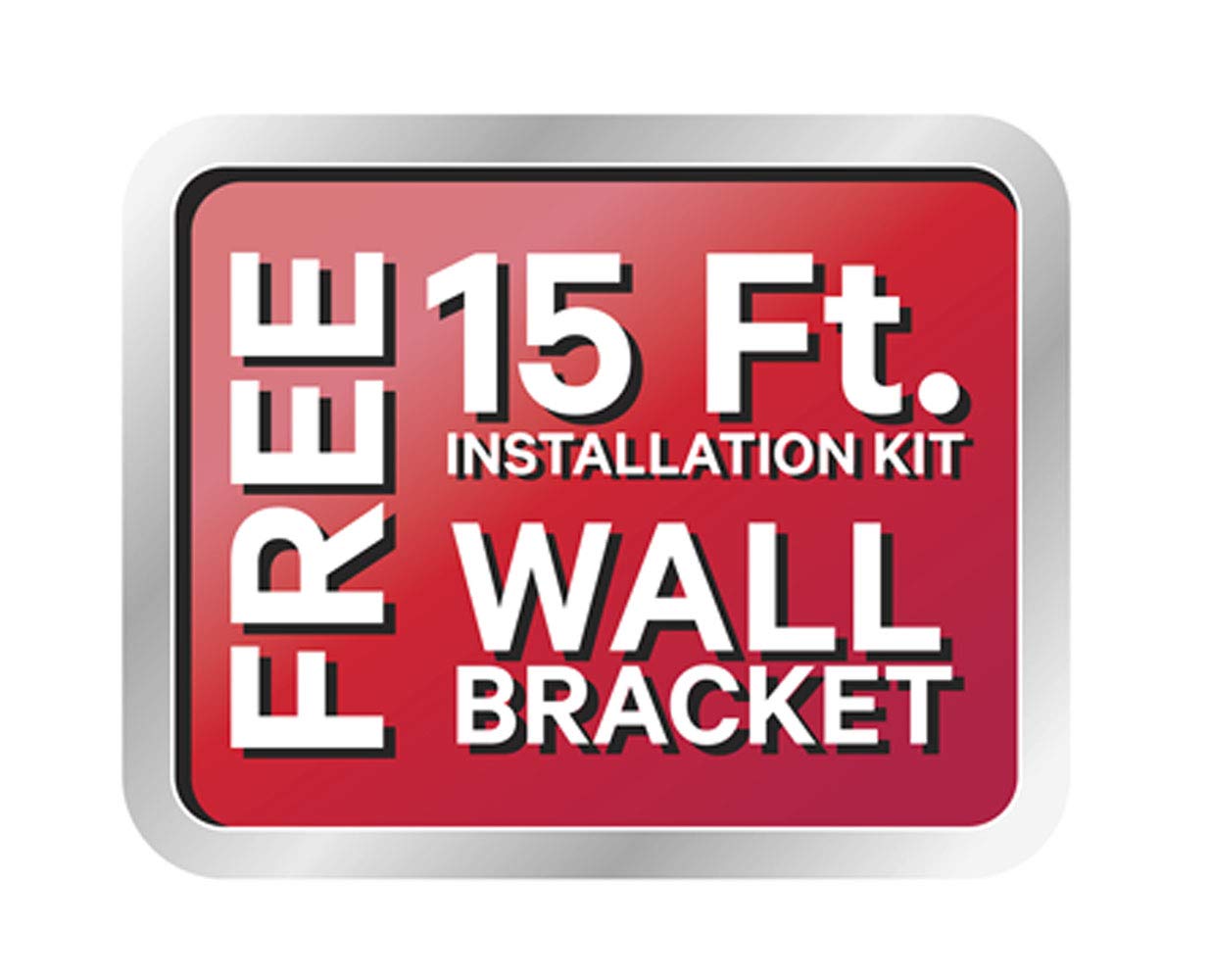 DAIKIN Dual (2 Zone) Air Conditioner Heat Pump + Maxwell 15 ft. Installation Kit + Wall Bracket (9000 + 9000 BTU)
