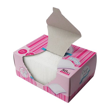 COTTON LABO Clean Side Sealed Cotton Puff Box, 0.23 Pound