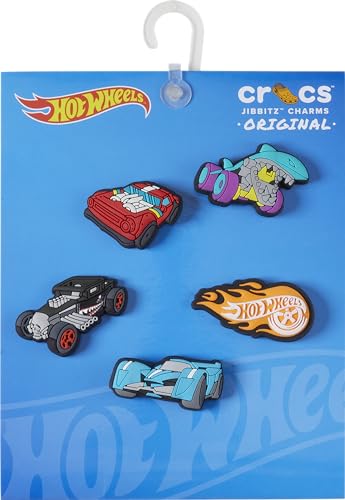 Crocs Jibbitz Shoe Mattel Hot Wheels Multi Pack, Charms for Boys and Girls, 5 Pack