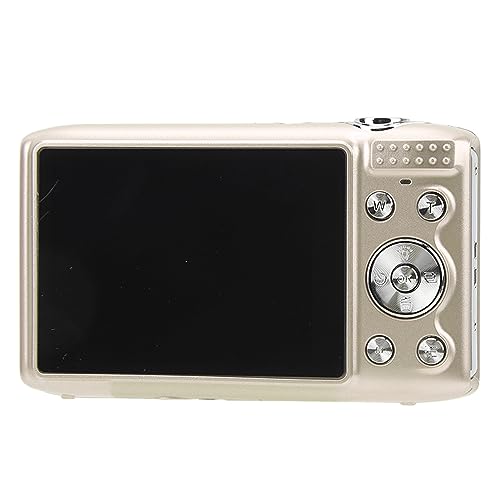 Digital Camera, Multi Function 58M 4K Timed Photography Digital Video Camera 2.88 Inch Screen 16X for Daily Life (Gold)