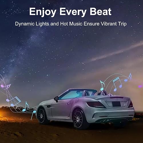 Remote Car LED Strip Lights, Multicolor Interior Car Lights,16 Million Colors 5 in 1 Ambient Lighting Kit with 236 inches Fiber Optic, Function and Wireless APP Control (5 in 1 APP)