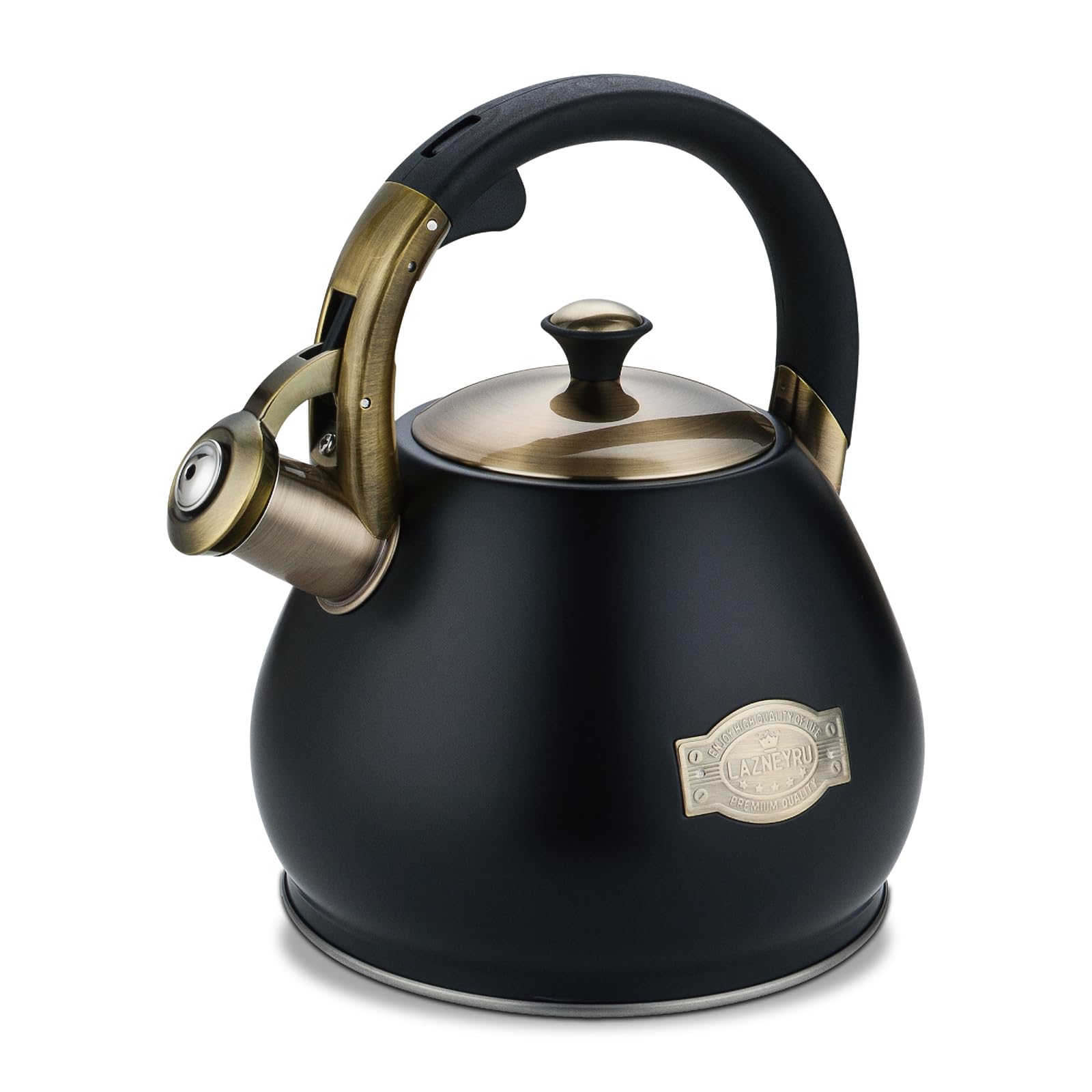 Tea Kettle Stovetop Whistling Kettle Teapot, 3Quart Tea Pot Stainless Steel Teakettle for Stove Top with Heat Proof Ergonomic Handle