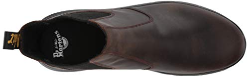 Dr. Martens Unisex Embury Chelsea Boot, Dark Brown Crazy Horse, 7 Women/6 Men