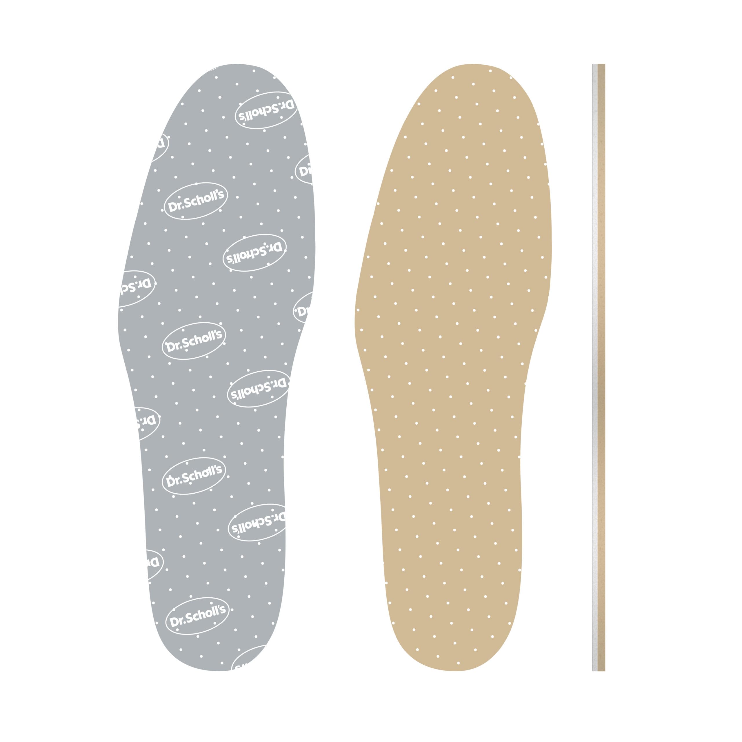 Dr. Scholl's Double Air Pillo +1 pair Insole Unisex (Pack of 6)mens size 7-13, Womens size 5-10