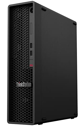 Lenovo ThinkStation P340 SFF Home & Business Desktop (Intel i7-10700 8-Core, 128GB RAM, 2TB PCIe SSD, Intel UHD 630, USB 3.2, Display Port, SD Card, Black, Win 10 Pro) Refurbished (Renewed)