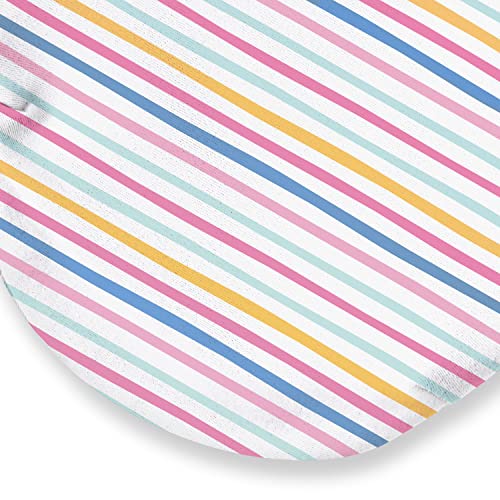 SwaddleMe Original Swaddle β Size Small/Medium, 0-3 Months, 3-Pack (Rainbows & Sunshine) Easy to Use Newborn Swaddle Wrap Keeps Baby Cozy and Secure and Helps Prevent Startle Reflex