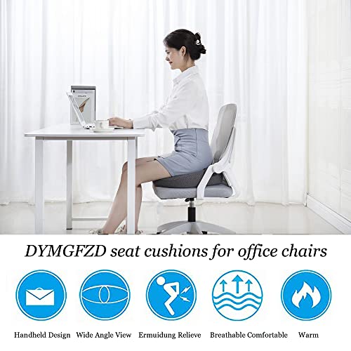 DYMGFZD Office Chair Cushions for Back and Butt, Ergonomic Chair/Seat Cushion for Long Sitting, Sitting Pillow for Automobile, Wheelchair, Computer Chair and Office Chair Hip Support Grey