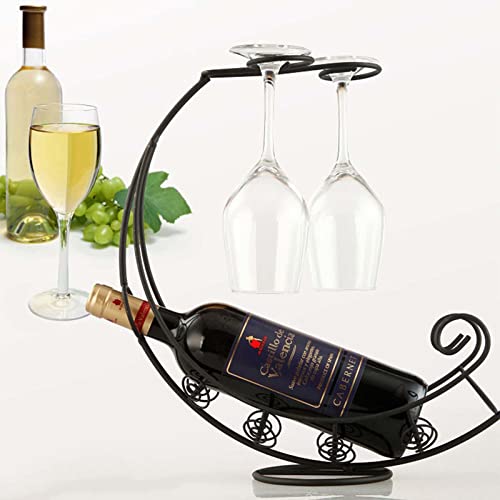 JINYISI Metal Wine Stand, Creative Shelf for Wine Display,Wine Glass Storage Rack Goblet Display Rack