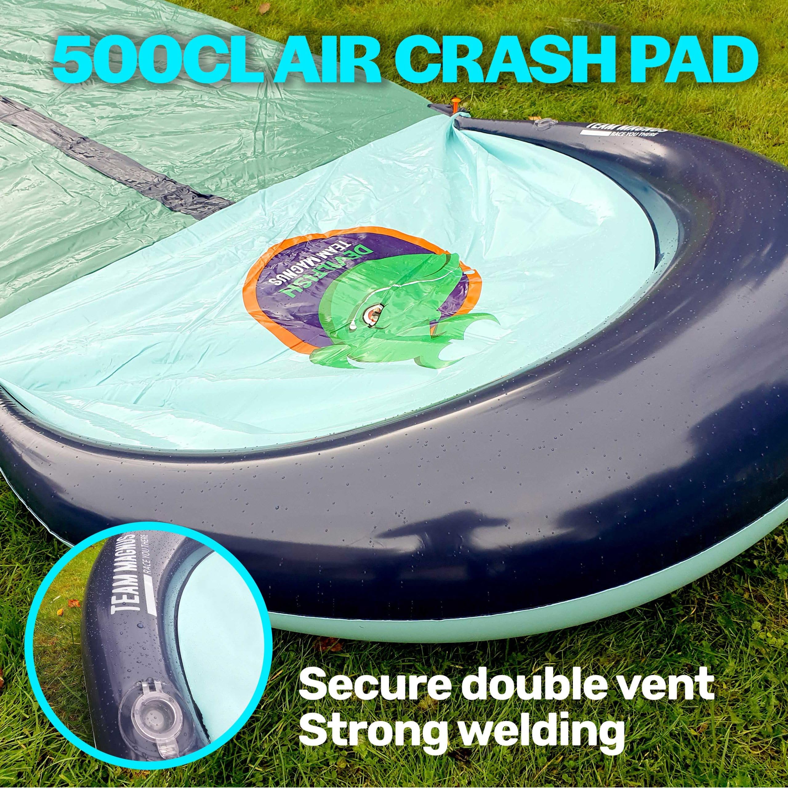 TEAM MAGNUS 31ft Slip and Slide Water Slide with Inflatable Crash Pad, Adjustable Sprinkler for Kids β Slip and Slide for Adults & Kids, Perfect for Backyard Fun