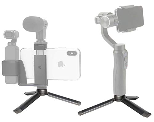 Dhana Style Metal Mini Tripod Tabletop Stand Compact Tripod Selfie Stick Monopod Stabilizer on Cellphone DSLR Cameras Portable Handle Grip Stabilizer for All Cameras Type: MMT (Black)