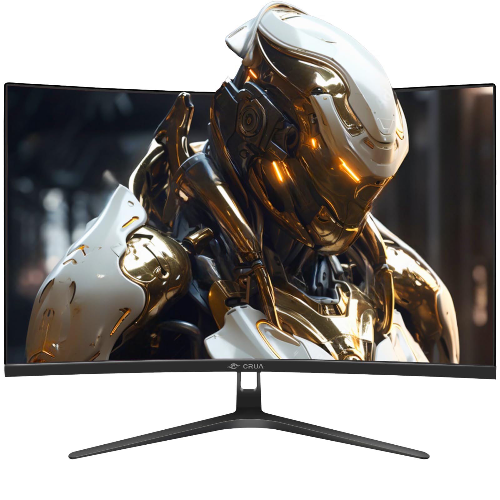 CRUA 32" 144Hz/180Hz Curved Gaming Monitor,1800R Display,1ms(GTG) Response Time, Full HD 1080P for Computer Monitors, Laptop, Auto Support Freesync and Low Motion Blur, DP, HDMI Port-Black