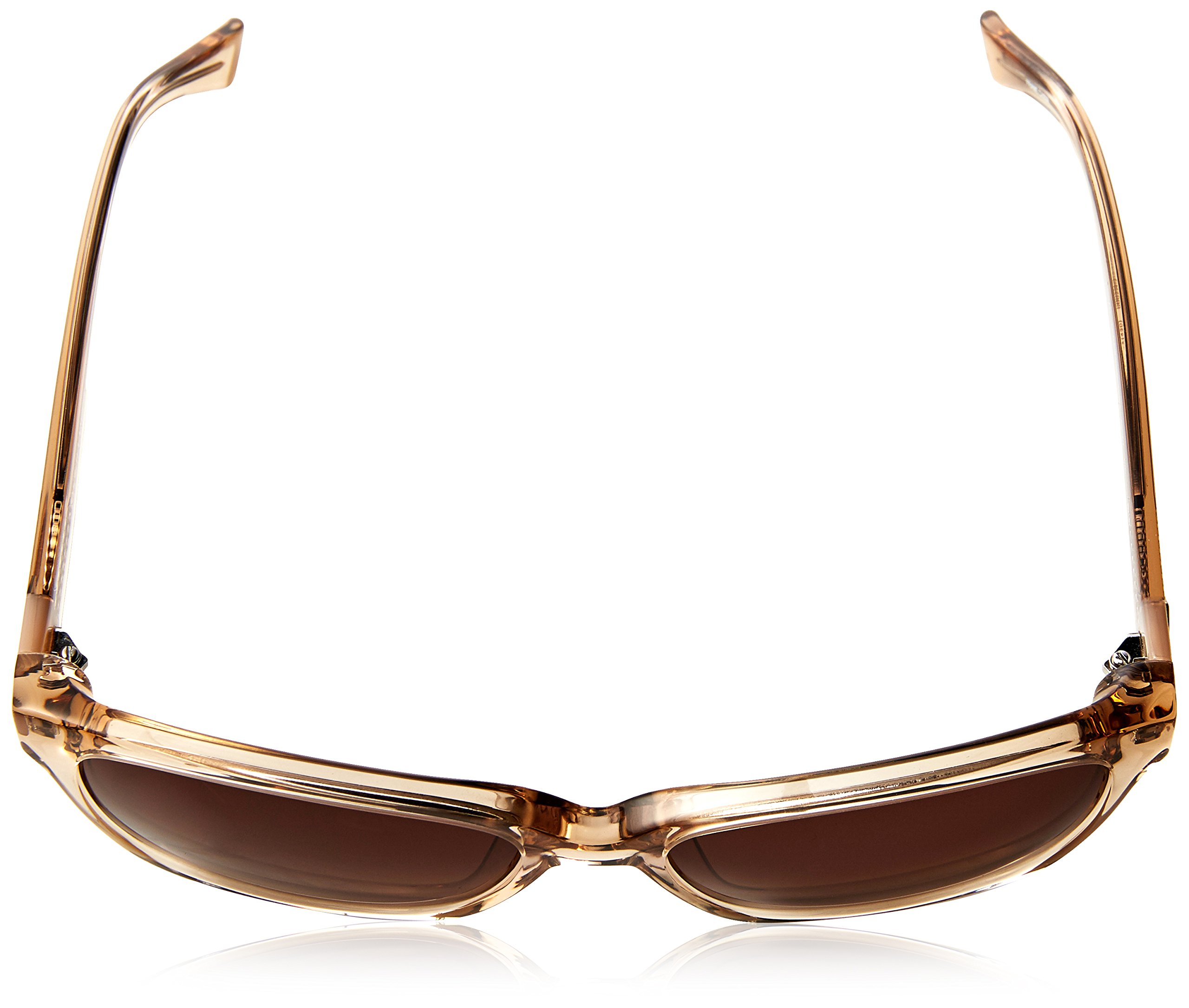 Cole Haan Women's Ch7003 Plastic Rectangular Sunglasses, Dark Tortoise, 58 mm