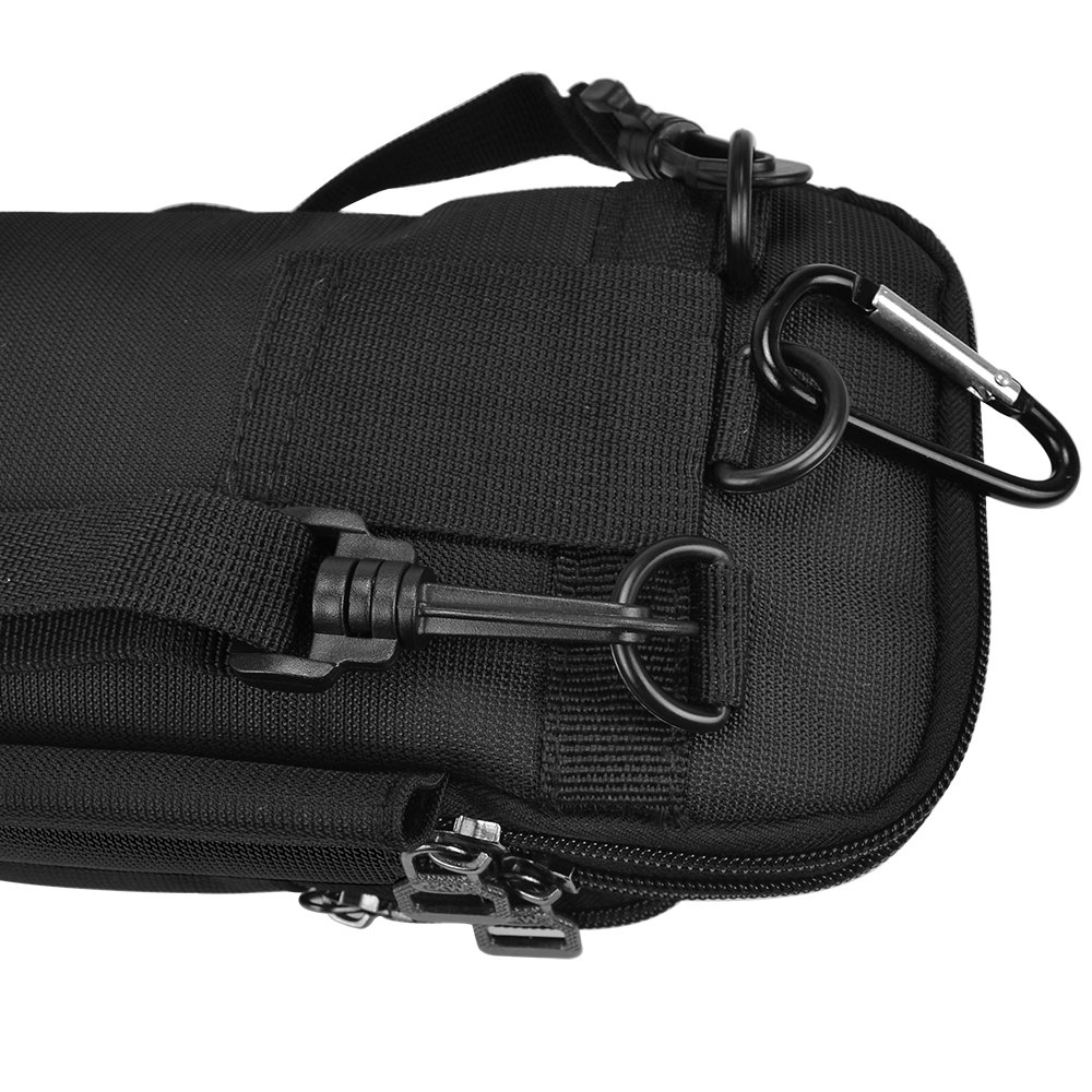 Vangoddy Rugged Black Nylon Protective Carrying Case Pouch Compatible with Nintendo 2DS XL / 3DS XL Gaming System's