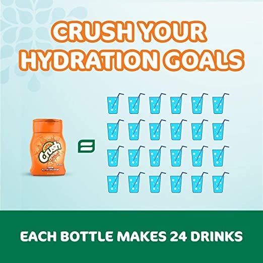Crush, Summer Variety, Liquid Water Enhancer β New, Better Taste! (4 Bottles, Makes 96 Flavored Water Drinks) β Sugar Free, Zero Calorie