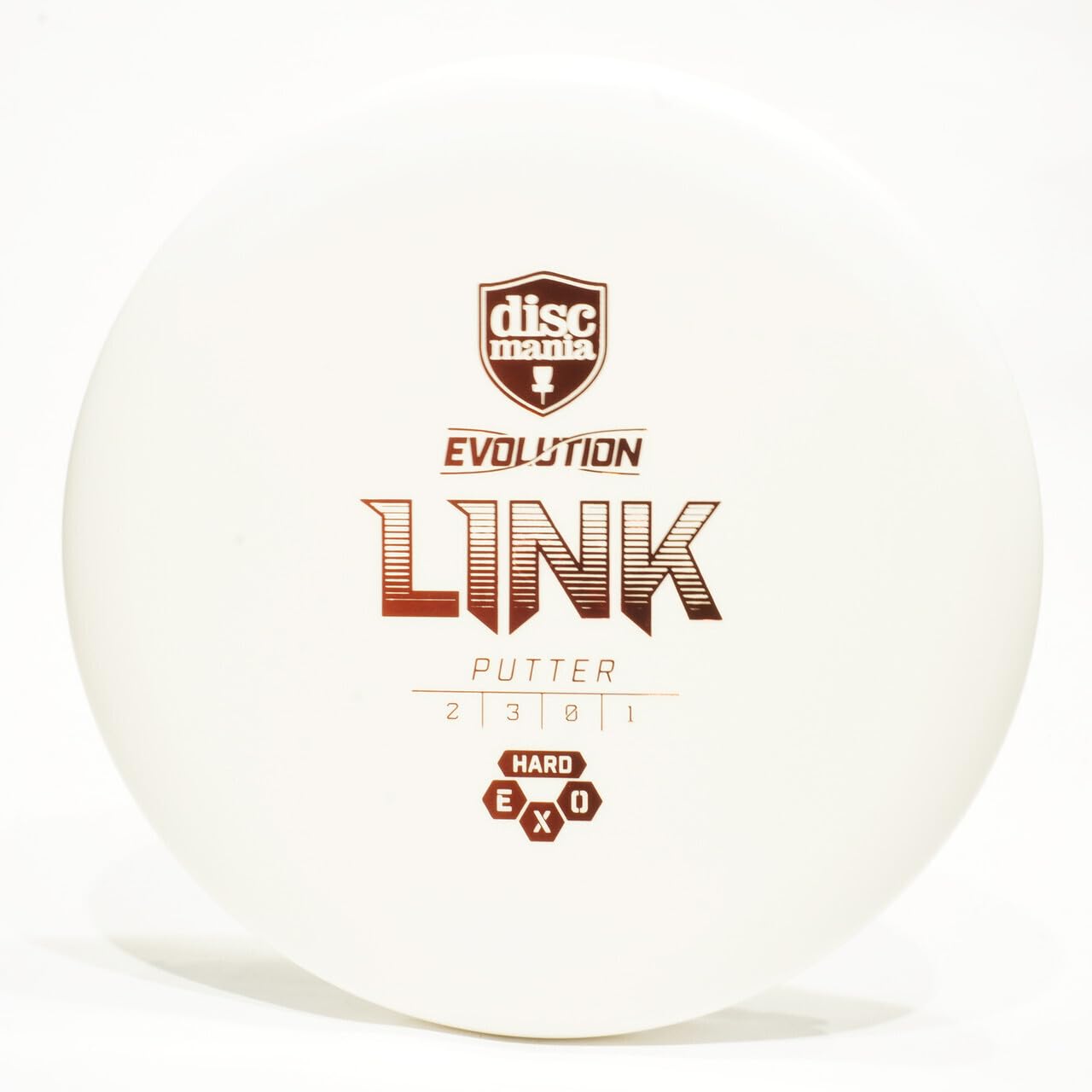 Discmania Evolution Link (EXO Hard) Putter & Approach Golf Disc, Pick Weight/Color [Stamp & Exact Color May Vary] White 173-174 Grams