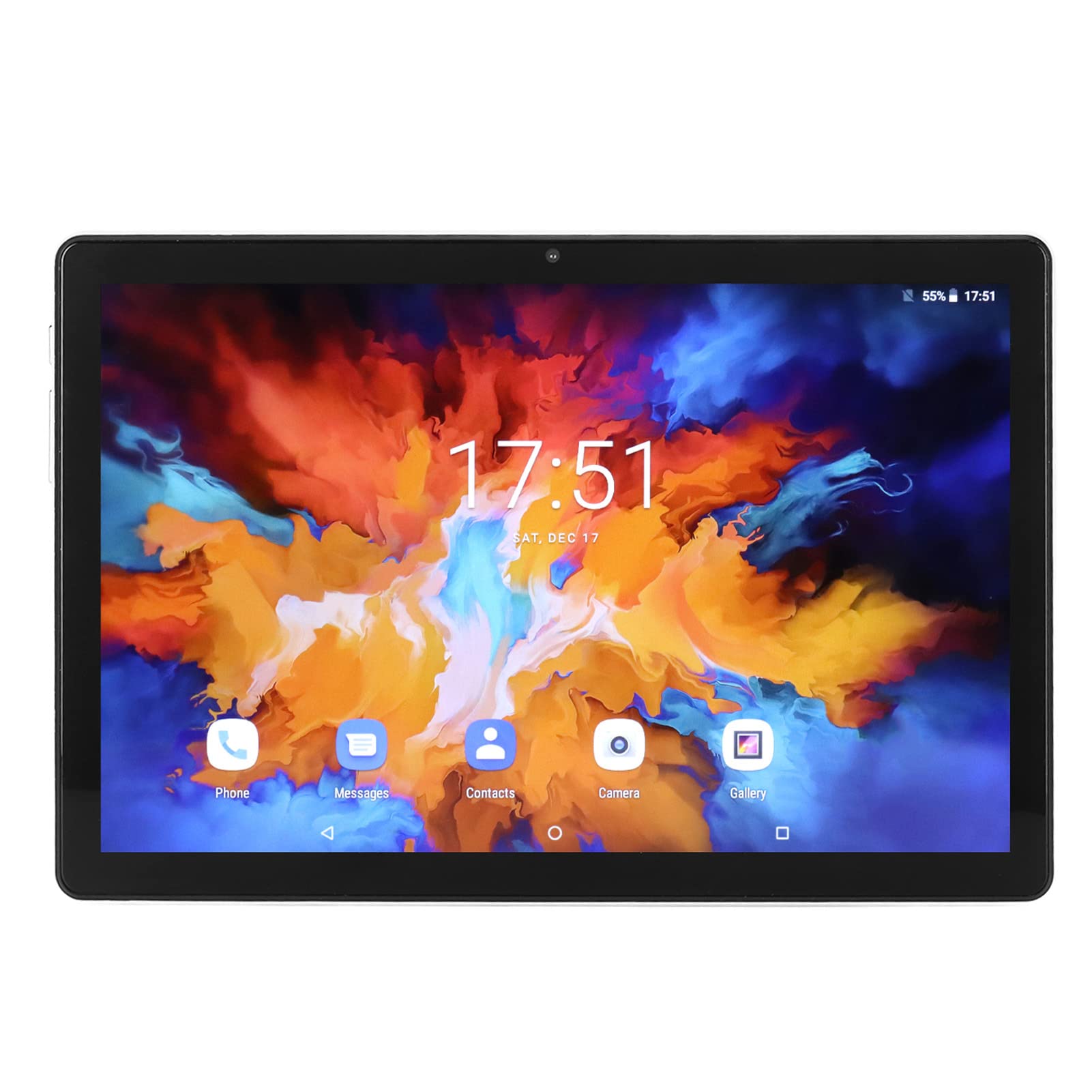 Desktop Tablet, Micro Edge Dual Camera 5G WiFi 4G LTE Tablet PC 10.1 Inch IPS 2 Card Slots for Business (US Plug)