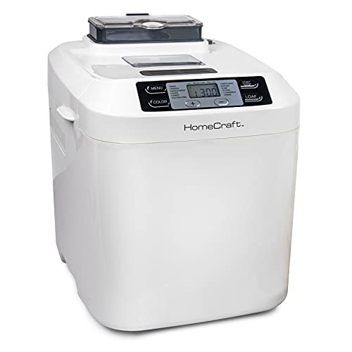 Programmable 2 Lb. Breadmaker With Auto Fruit Nut Dispenser White