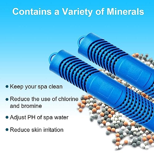 Joepoe SPA Mineral Stick,Hot Tub Stick Parts with 4 Months Lifetime Cartridge Universal for Hot Tub&Pool (Blue,3-Pack)