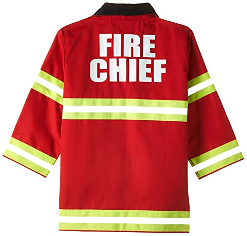 Melissa & Doug Fire Chief Role Play Dress-Up Set - Pretend Fire Fighter Outfit With Realistic Accessories, Firefighter Costume For Kids And Toddlers Ages 3+
