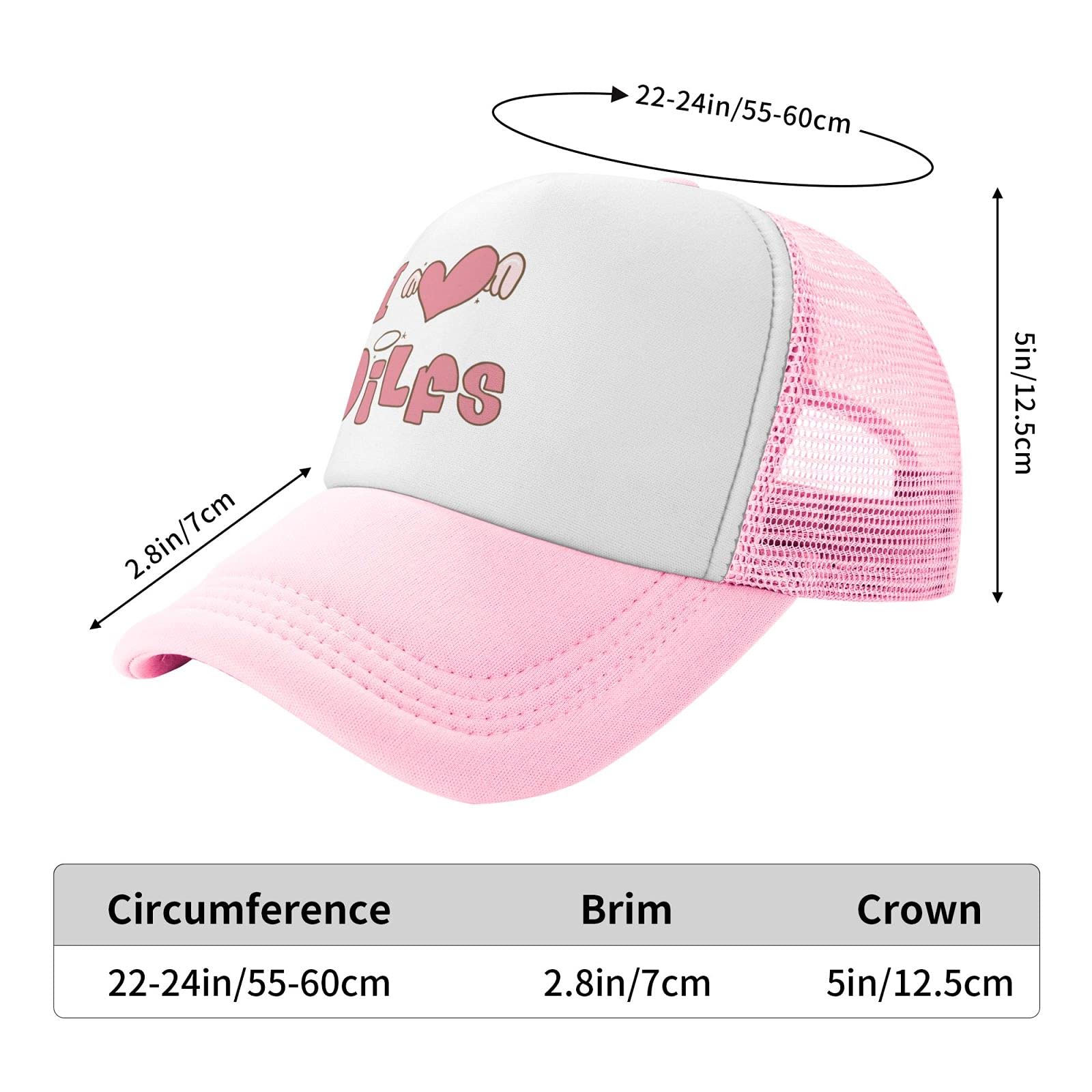 Ennary Trucker Hat Sports Baseball Cap Casual Hip-Hop Unisex Leisure Adjustable Size Orange
