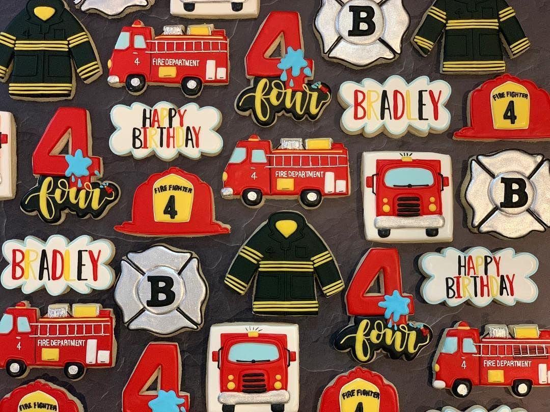 Fire Department Station Cookie Cutter 10 Piece Set from The Cookie Cutter Shop – Tin Plated Steel Cookie Cutters
