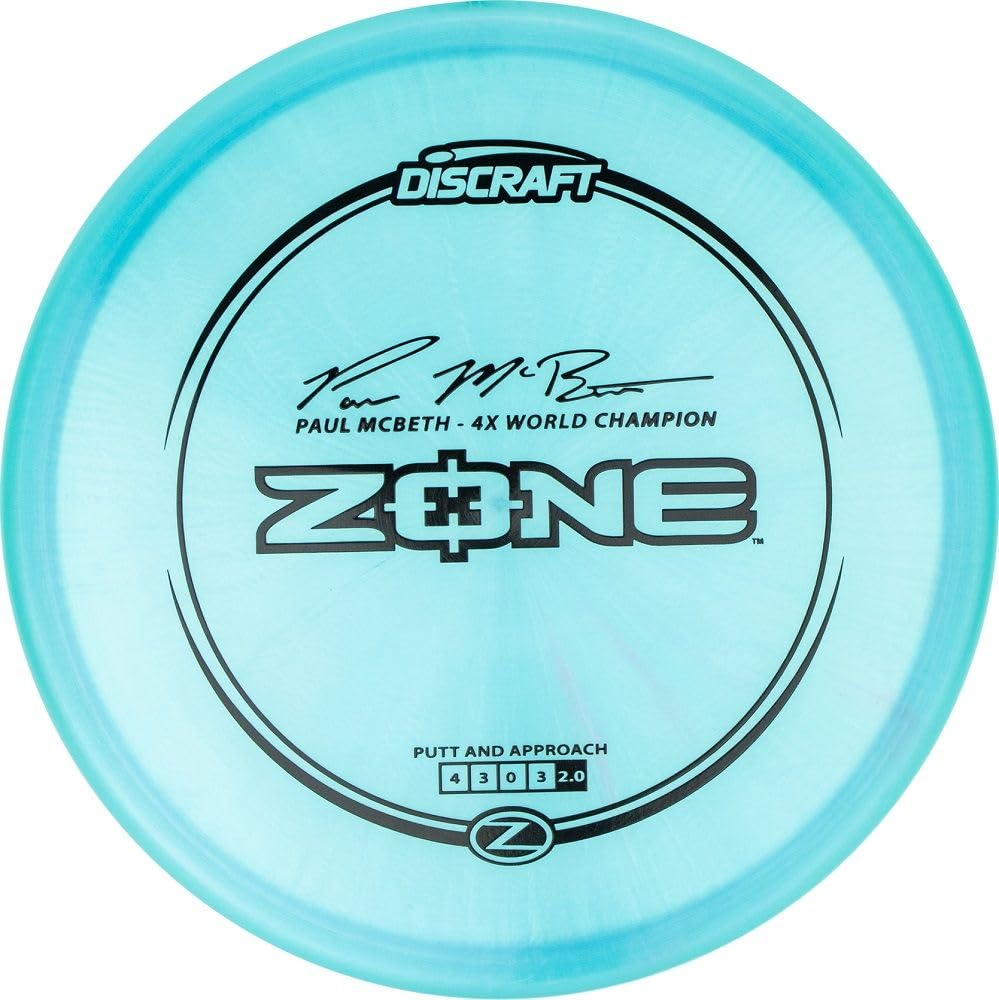 Discraft Paul McBeth Elite Z Zone | Overstable Putt & Approach Disc | Scramble Out of Any Position | Trusted by the Pros | Discraft Zone Disc Golf Approach Disc | Weight - 174g (Colors may vary)