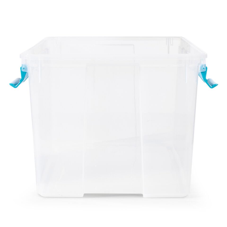 ODEENE for Sterilite 54 Quart Gasket Box, Stackable Storage Bin with Latching Lid, 4 Pack