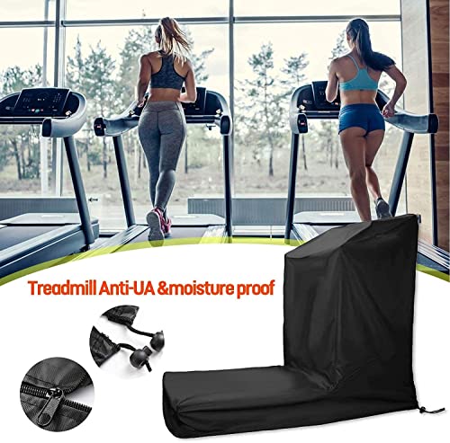 Rilime Treadmill Cover, Waterproof Running Machine Protective Cover, Dustproof Treadmill Covers with Zipper for Home Gym Indoor Outdoor(81”L x 37”W x 67”H)