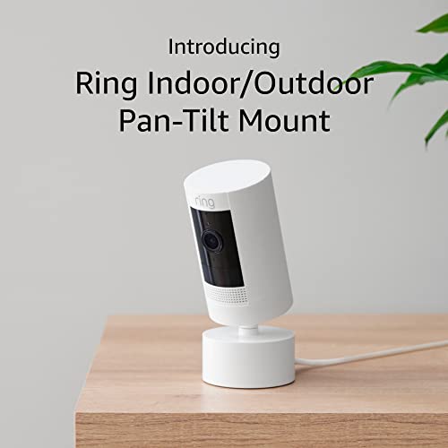 Ring Indoor/Outdoor Pan-Tilt Mount for Stick Up Cam Plug-In, Black (Power adapter and camera not included)