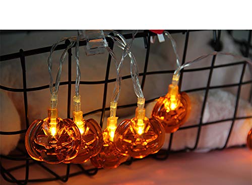 RISEDC Halloween LED String Lights Pumpkin Lantern DIY Garden Strings Home Outdoor Decor lamp Battery Powered-Pumpkin LanternA