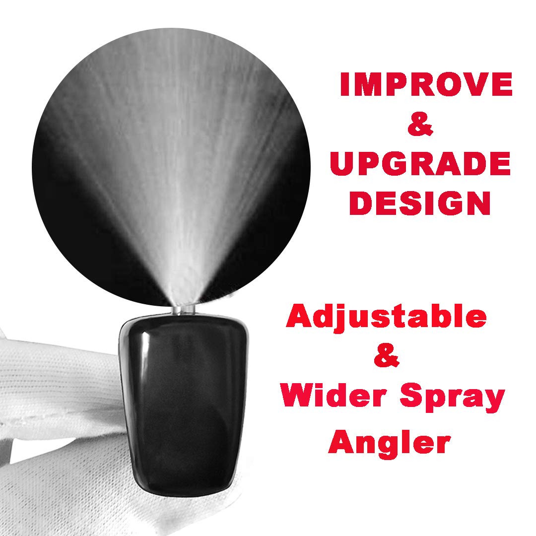 Direct Replacemnt Adjustable Windshield Washer Nozzle Mist Spray Type for 2002-2004 Oldsmobile Bravada, 2002-2009 GMC Envoy, 2002-2009 Chevrolet Trailblazer, Replace OE for 15878745