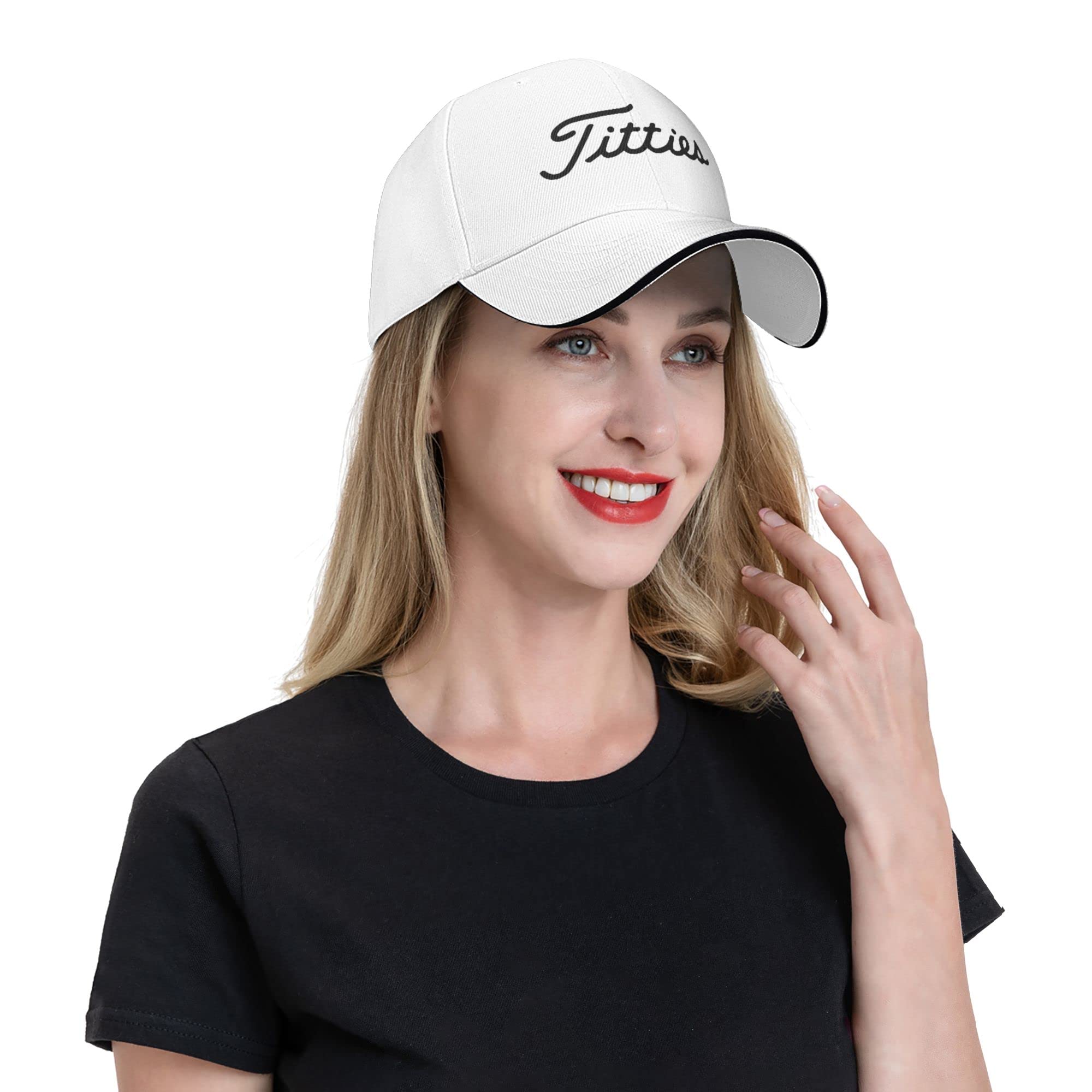 DEUNAHOS Titties Hat Trucker Hat Adjustable Baseball Cap Mesh Cap for Unisex