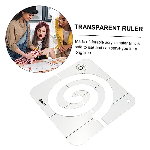 CORHAD 1pc Sewing Patch Ruler Transparent Ruler Quilting Frames for Hand Quilting Stencils for Quilting Cutting Table for Sewing Room Quilting Machine Domestic Acrylic Cloth Ruler Pattern