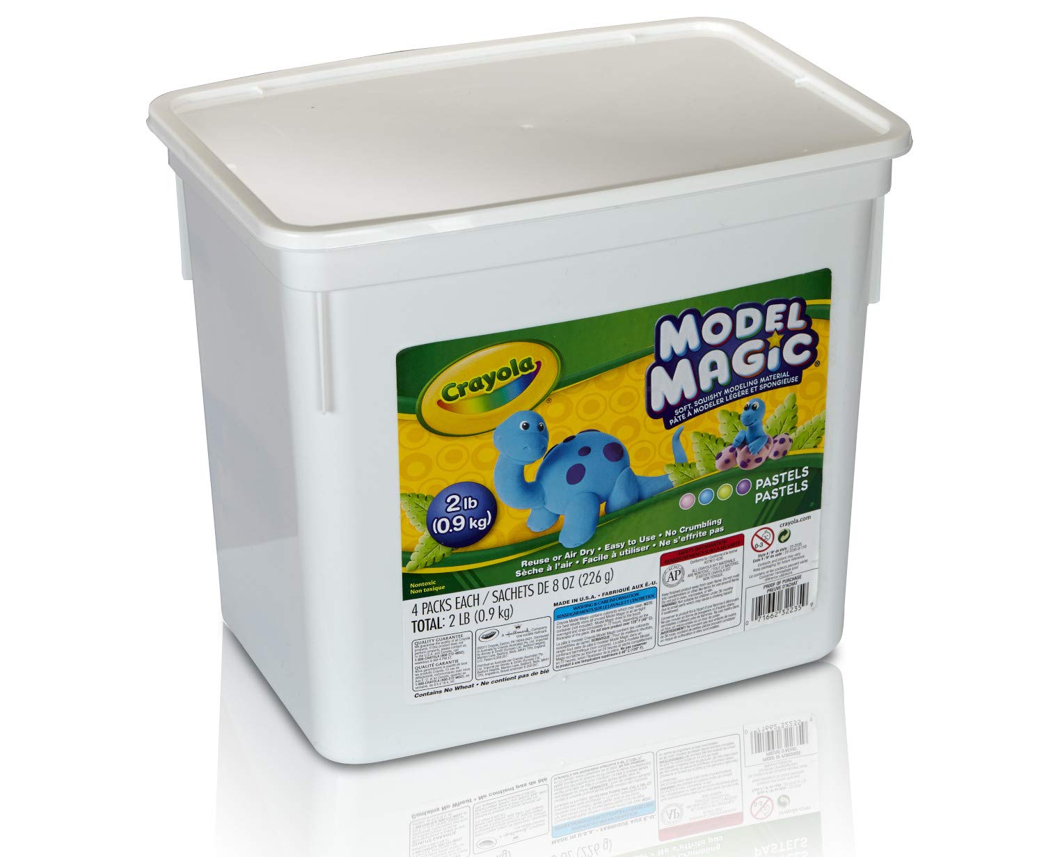 Crayola Model Magic, Pastel Colors, Modeling Clay for Kids Alternative, 2 lb. Bucket