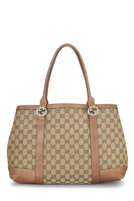 Gucci, Pre-Loved Original GG Canvas Miss GG Tote Large, Beige