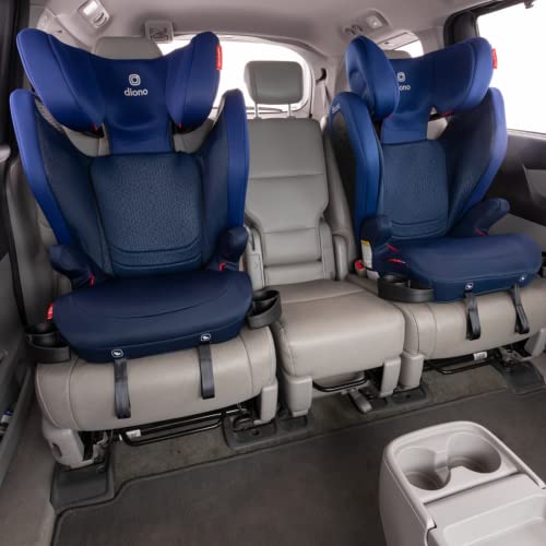 Diono Monterey 4DXT Latch, 2-in-1 High Back Booster Car Seat with Expandable Height, Width, Advanced Side Impact Protection, 8 Years 1 Booster, Blue