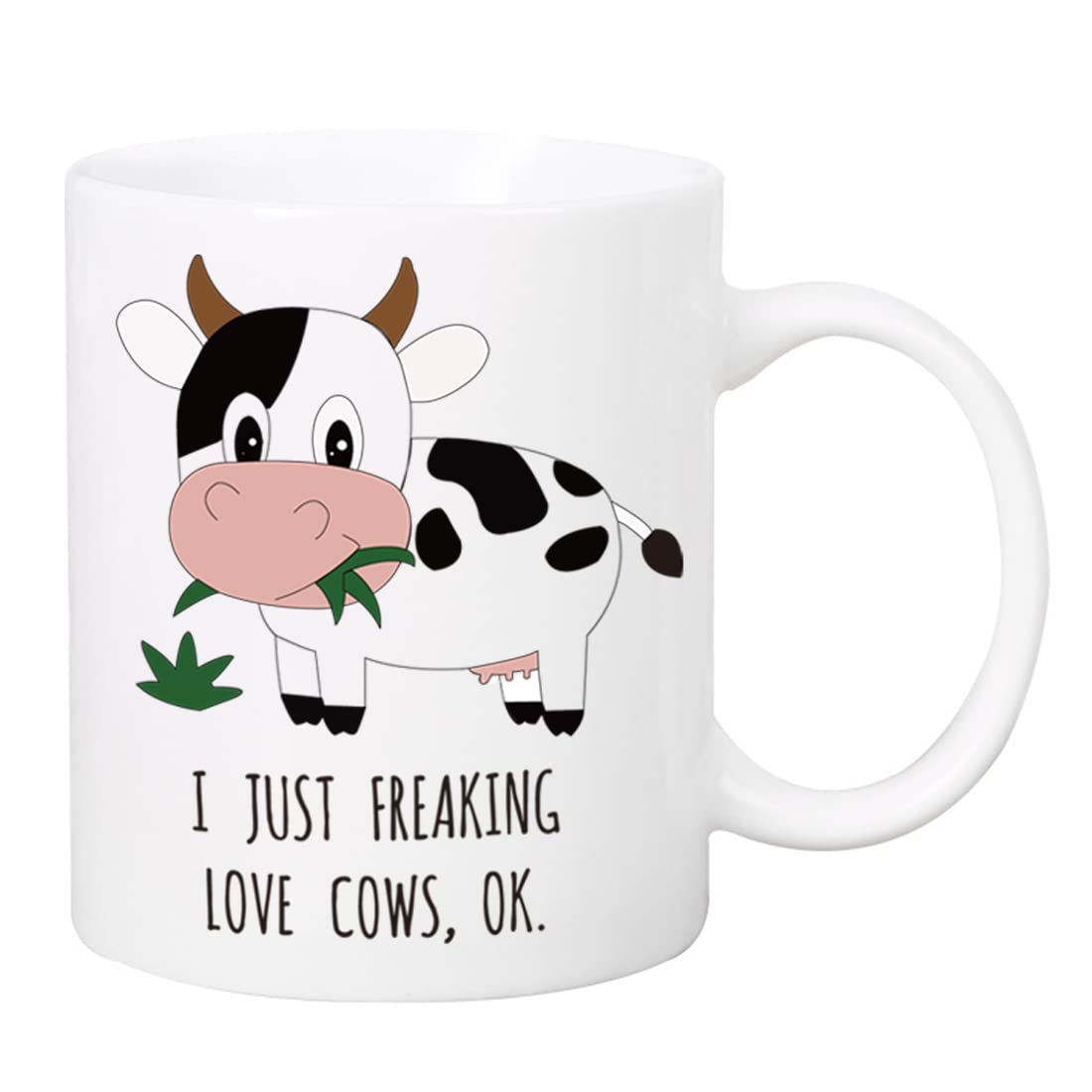 Cute Cow Coffee Mug Birthday Gifts for Women, Friend, Sister, Mothers Day Gifts for Mom Grandma,Girlfriend Birthday, Anniversary, Romantic Gift, Boyfriend or Husband Gift,Valentines Day Gifts for Her