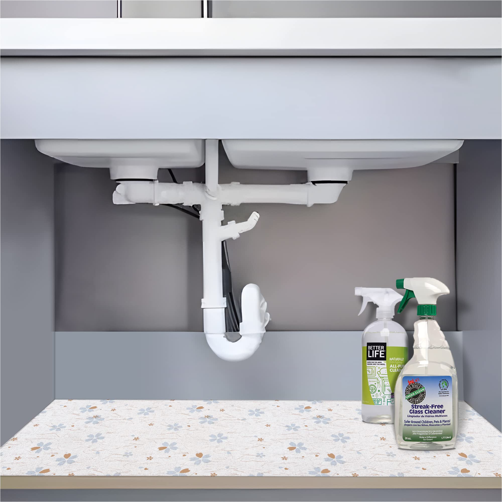 DwellAid Shelf Liner for Kitchen Cabinets 12in x10ft Non Adhesive Kitchen Drawer Liner, Waterproof Shelf Liner Durable Anti-Slip for Kitchen Cabinets Shelf Liners for Kitchen Cabinets