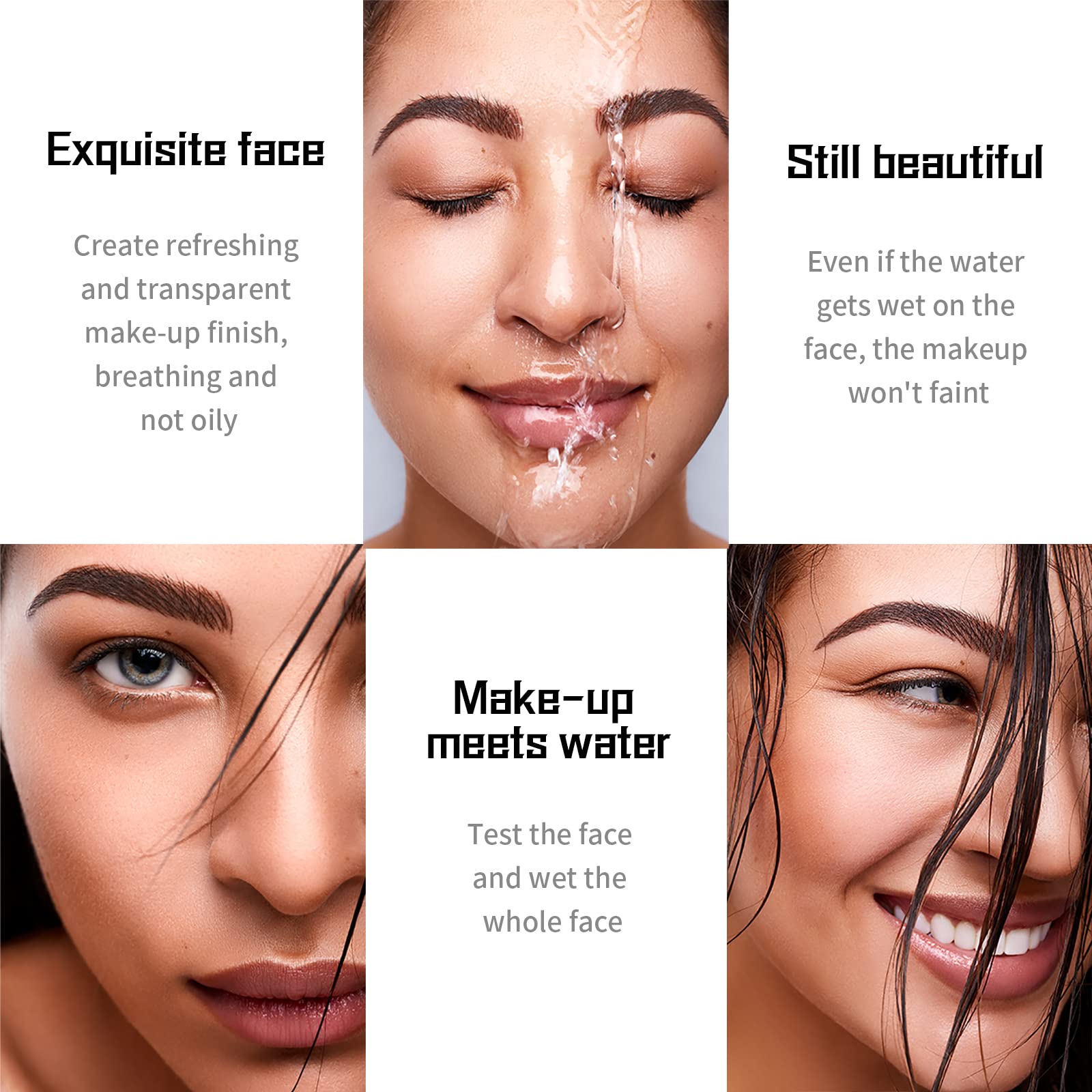 Easilydays Wheat Mousse Liquid Foundation Concealer, Durable Waterproof Matte Foundation, Nourish Concealer Foundation Cream, Non-Removal BB Cream Waterproof Moisturizing Brightening Seamless Camouflage Makeup (#03 Wheat Color)